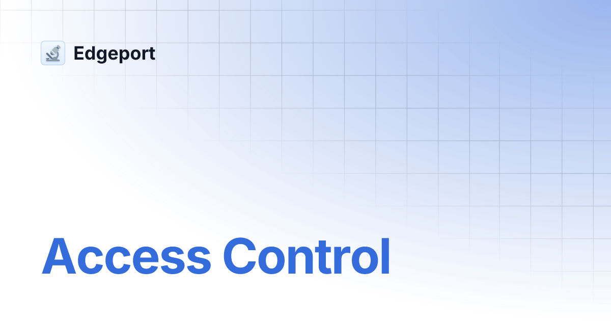Access Control | Edgeport